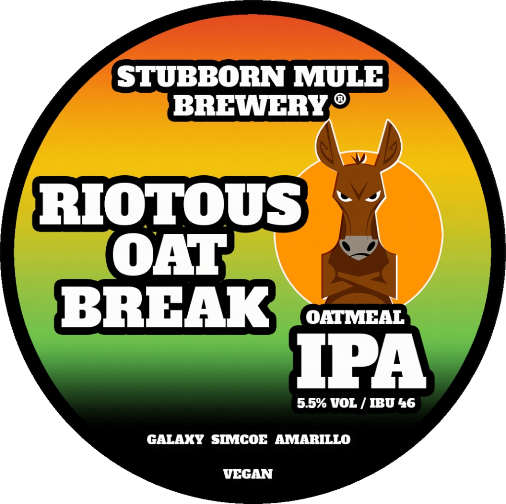 Riotous Oat Break IPA (5L BIB) – Stubborn Mule Brewery®