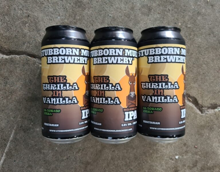 Thrilla In Vanilla – MIlkshake IPA (440ml) – Stubborn Mule Brewery®